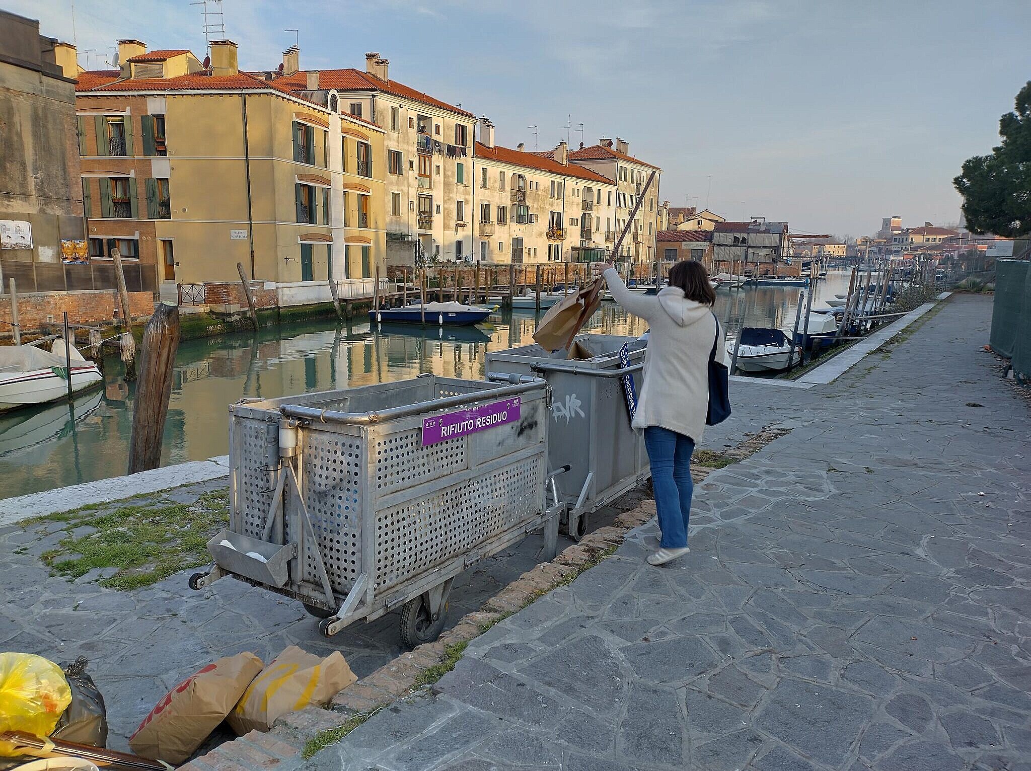 Rubbish collection today – History Walks in Venice