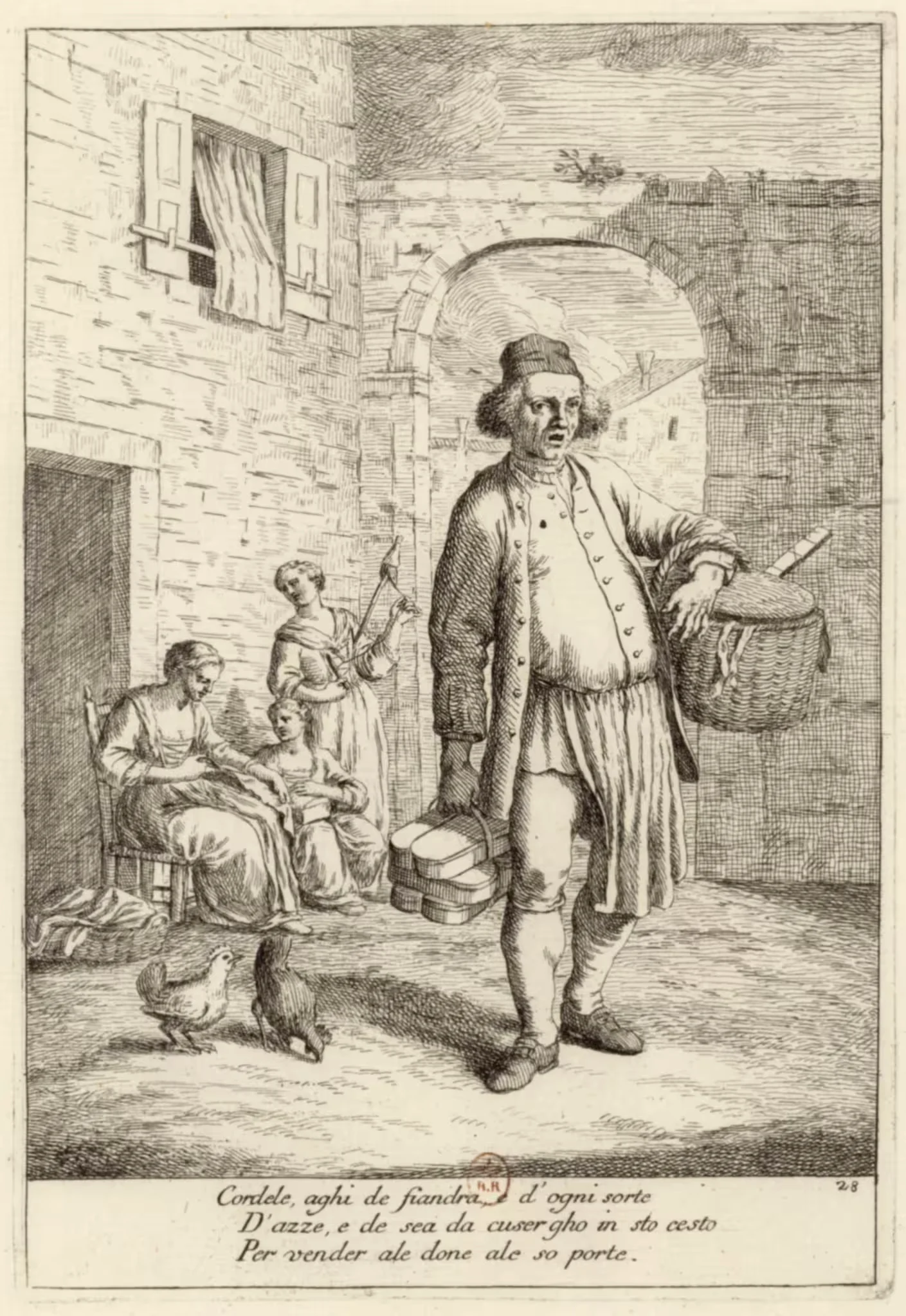 Marcer — door to door salesman of cloth and sewing utensils — Zompini ...