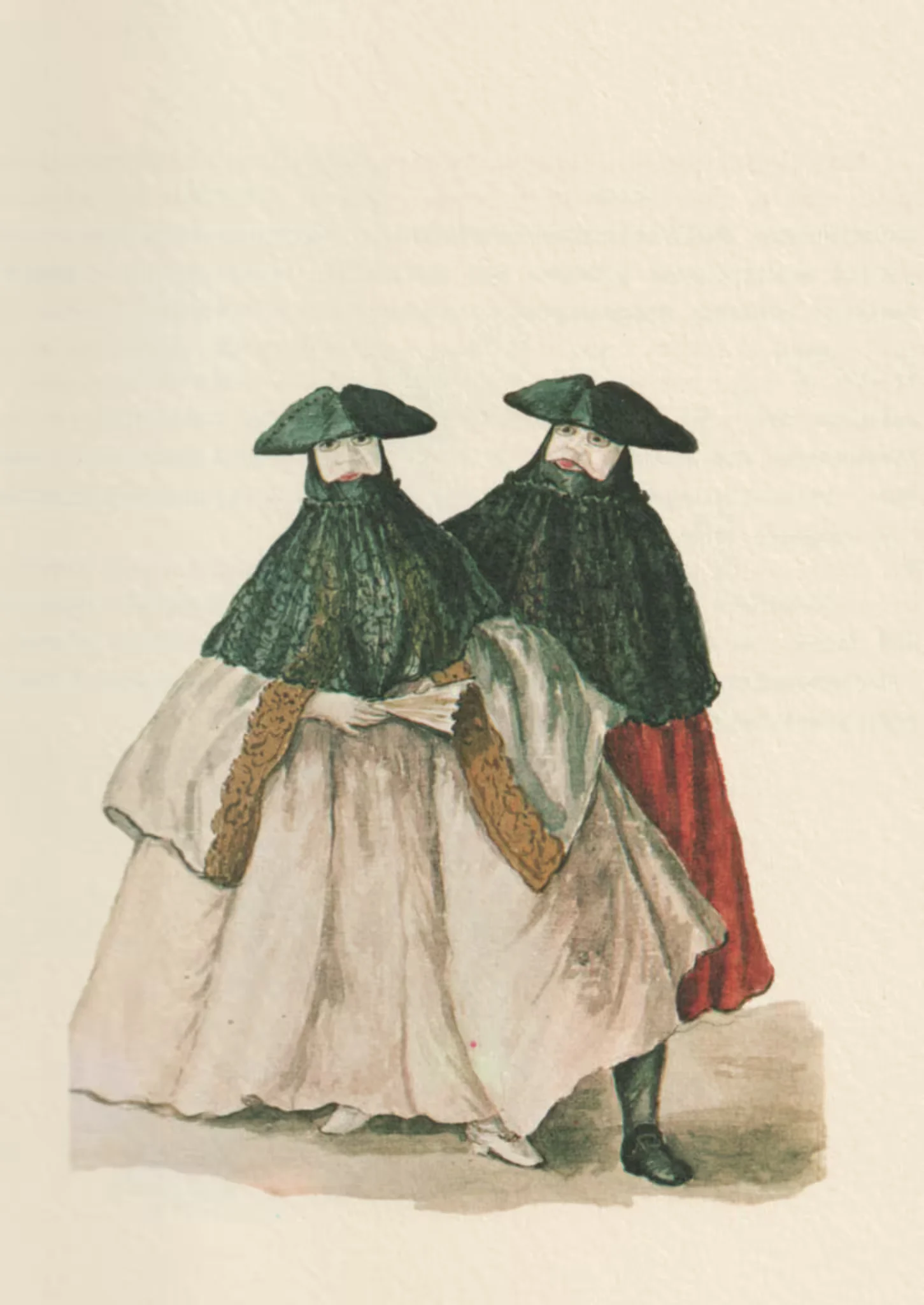 Mascare — Masks — Grevembroch 3-92 – History Walks in Venice